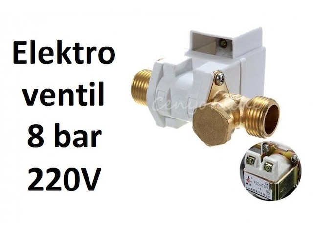Elektromagnetni ventil - 8 bar - 220 V - 1/2 cola