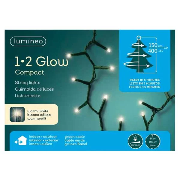 Novogodišnje LED sijalice za jelku 150cm 400L Toplo Bela 1-2 Glow
Novogodišnje LED sijalice za jelku 150cm 400L Toplo Bela 1-2 Glow