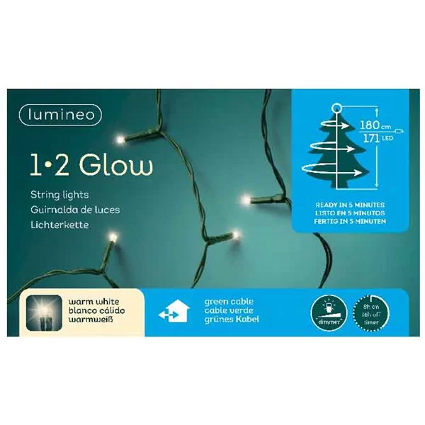 Novogodišnje LED sijalice za jelku 180cm 171L Toplo bela 1-2 Glow
Novogodišnje LED sijalice za jelku 180cm 171L Toplo bela 1-2 Glow