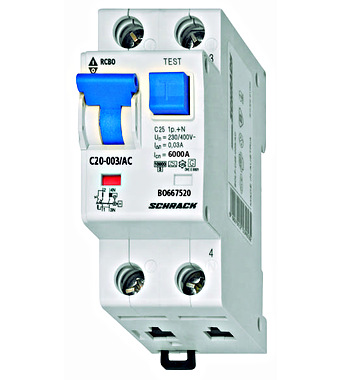 LS-FI, B karakteristika, 20A/30mA/AC, 1-polni+N, 6kA
Serija BOLF, Tip AC (osetljiva na naizmenične struje), Izvedba/tip Bez kašnjenja, Standard proizvoda EN 61009