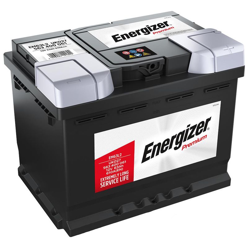 Akumulator ENERGIZER Premium 12 V 63 Ah +D