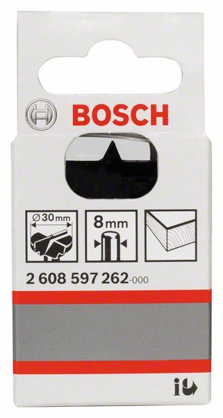 Čeona glodala za klap šarke bez oštrica od tvrdog metala Bosch 2608597262, 30 x 56 mm, d 8 mm