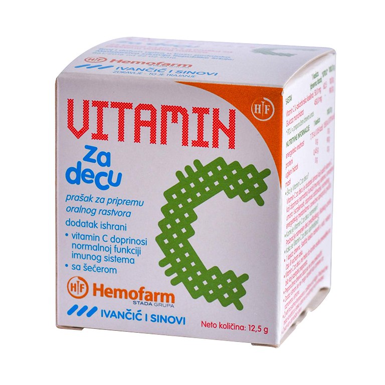 Hemofarm vitamin c za decu 50mg 25x0.5g hemofarm