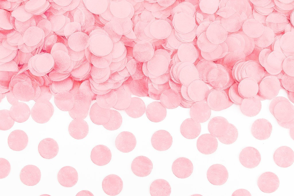Papirne konfete – bebi roze