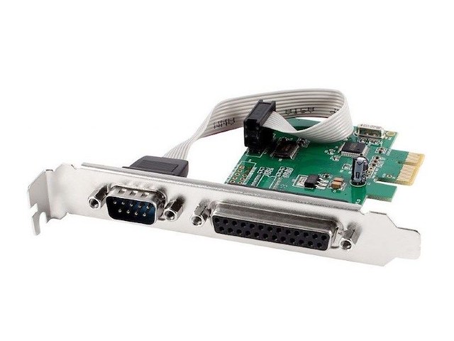 PEX-COMLPT-01 Gembird COM serial port+LPT port PCI-Express add-on card, +extra low-profile bracket