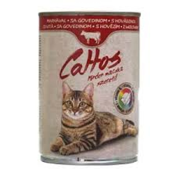 Cattos konzerva za mačke sa govedinom 415gr.
