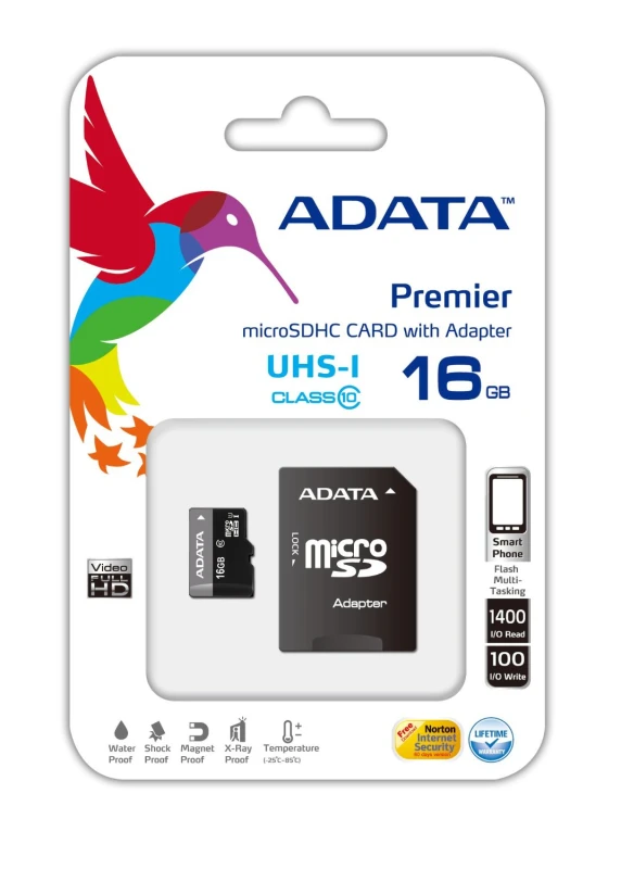 Adata AUSDH16GUICL10-RA1 memorijska kartica UHS-I micro SDHC 16GB class 10+adapter