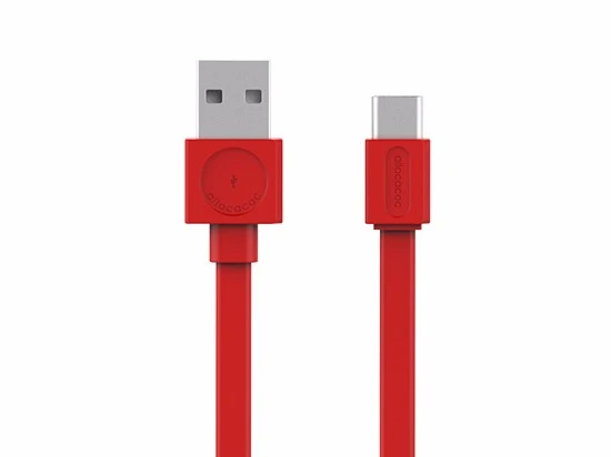 Allocacoc 10453RD/USBCBC kabl za punjač USB A (muški) na USB Type C (muški) 1.5m crveni