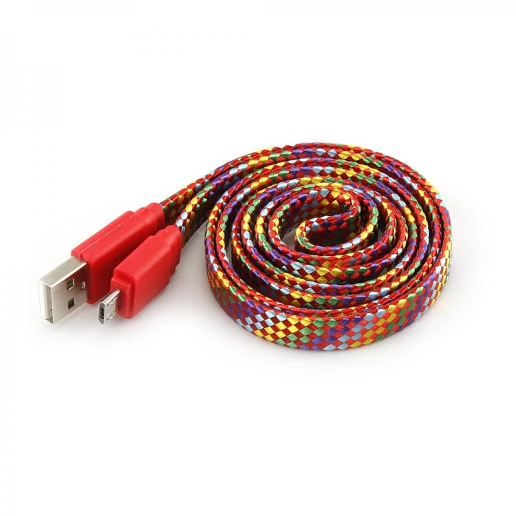 S-BOX crveni kabl za punjač USB A (muški) na micro USB (muški) 1m