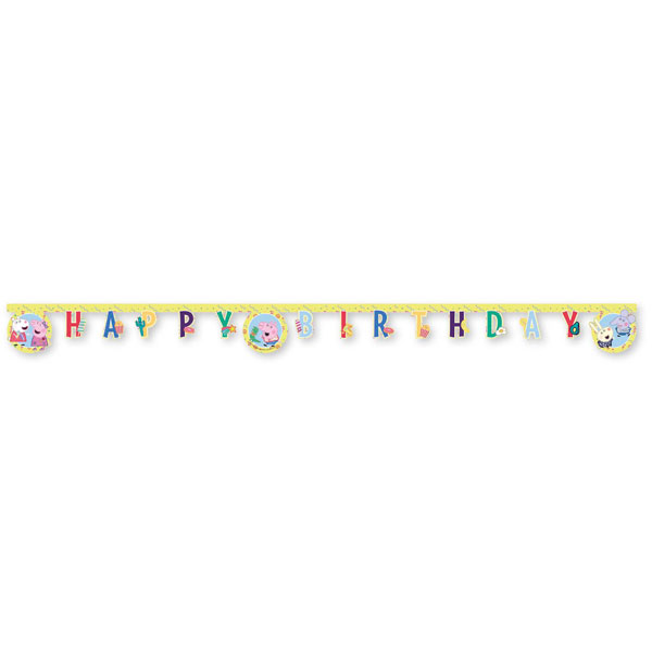 Pepa prase Happy Birthday baner