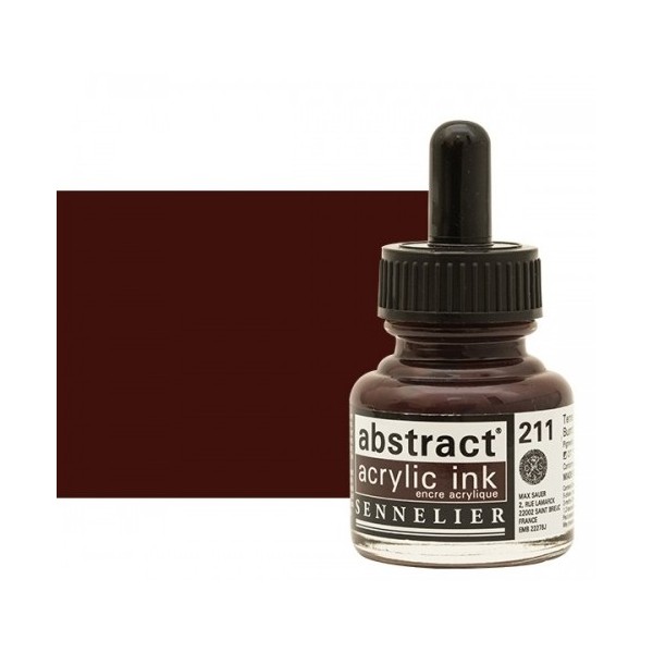 Sennelier Abstract Abstract Acrylic Ink 30 ml Burnt Sienna