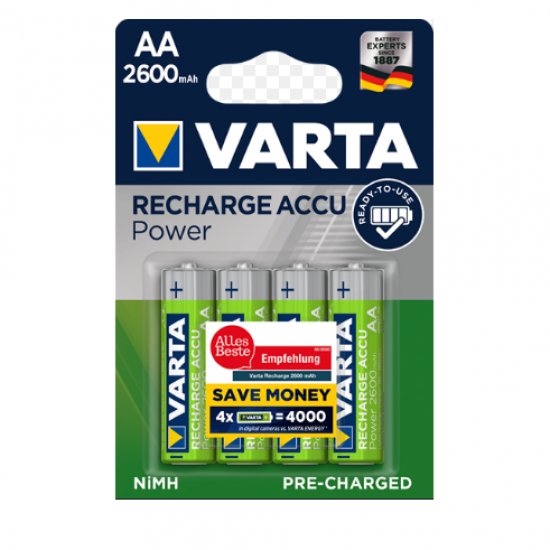 Varta AA punjive baterije 2600mAh