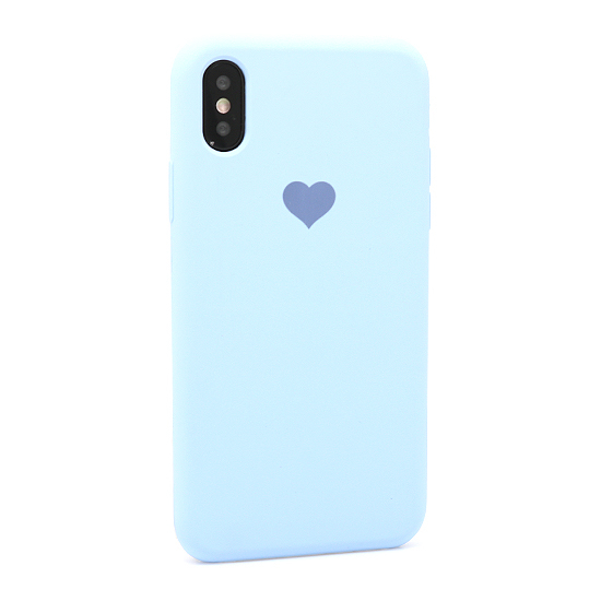 Futrola Heart za Iphone X/XS svetlo plava