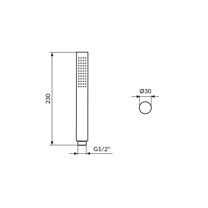 ROSAN tuš ručica S2 GOLD