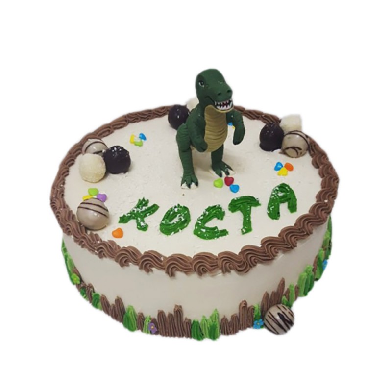 Rodjendanska torta za decake sa dinosaurusom model 116