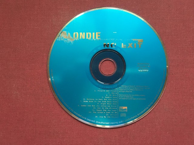 Blondie - No EXiT  (samo CD-bez omota) 1999