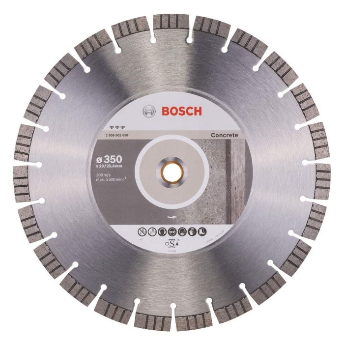 Bosch dijamantska rezna ploča Best for Concrete 350 x 20,00+25,40 x 3,2 x 15 mm