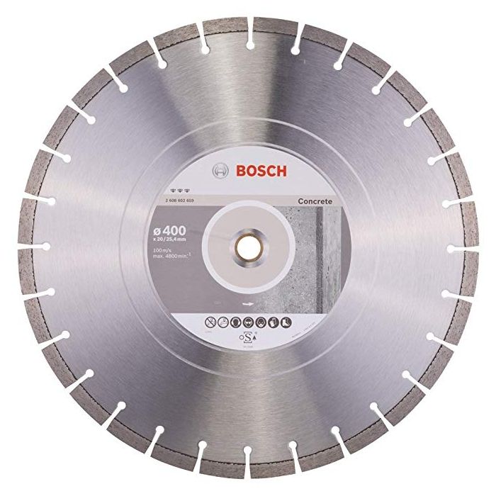 Bosch dijamantska rezna ploča Best for Concrete 400 x 20,00 + 25,40 x 3,2 x 12 mm