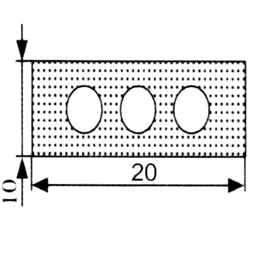 Gumeni profil sunđerasti 20×10 – 128-408