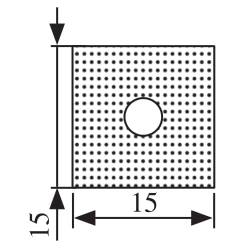 Gumeni profil sunđerasti 15×15 – M211002300