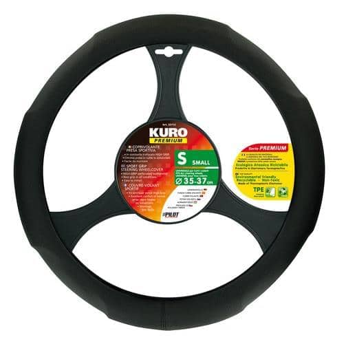 Obloga za volan S 35/37 cm – crna Kuro 33112