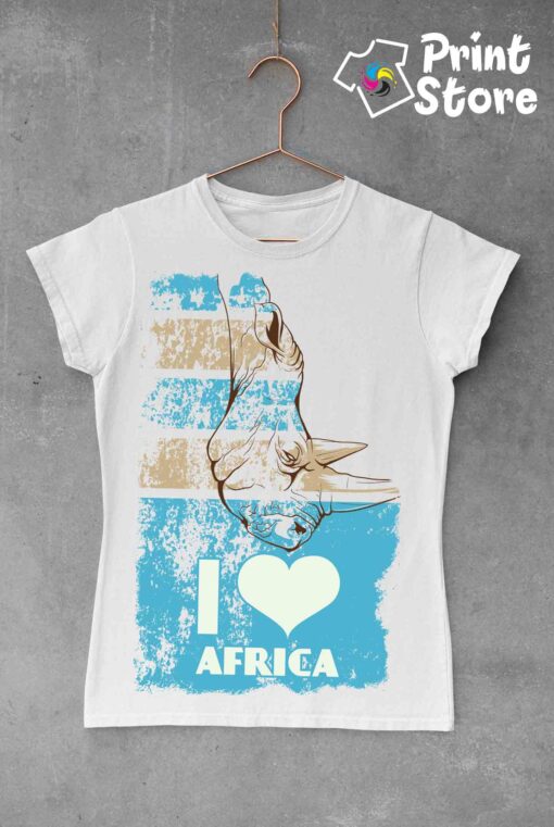 Ženske majice – I love africa