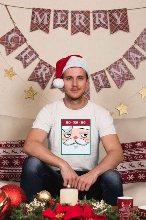 Muške novogodišnje majice – Ho ho ho Deda Mraz