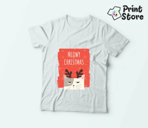 Majice za devojčice – Meowy christmas