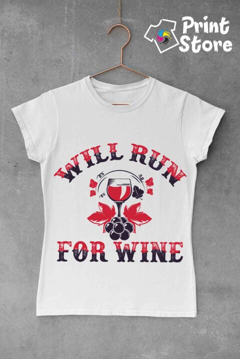 Ženske majice – Will run for wine