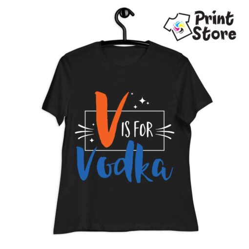 Ženska majica – V is for Vodka