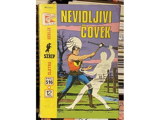 Zlatna serija 516 - Nevidljivi čovek - zagor