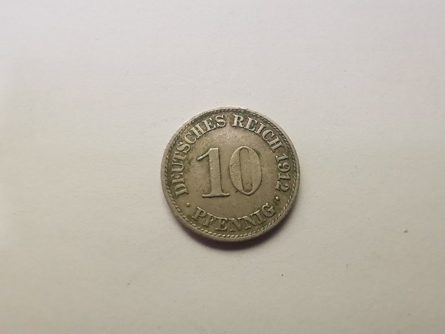 Nemacka 10 pfenniga 1912 A