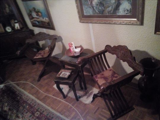 Renesansne "Dante" stolice sklapajuće 2 kom.