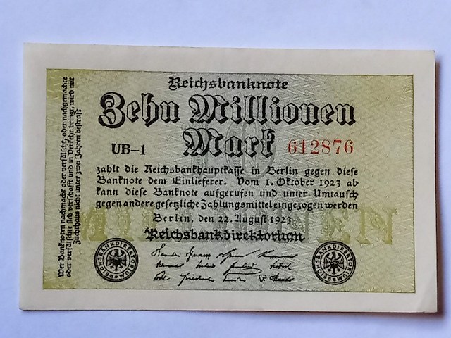 10 Miliona Maraka 1923.g - Nemačka - LEPA -