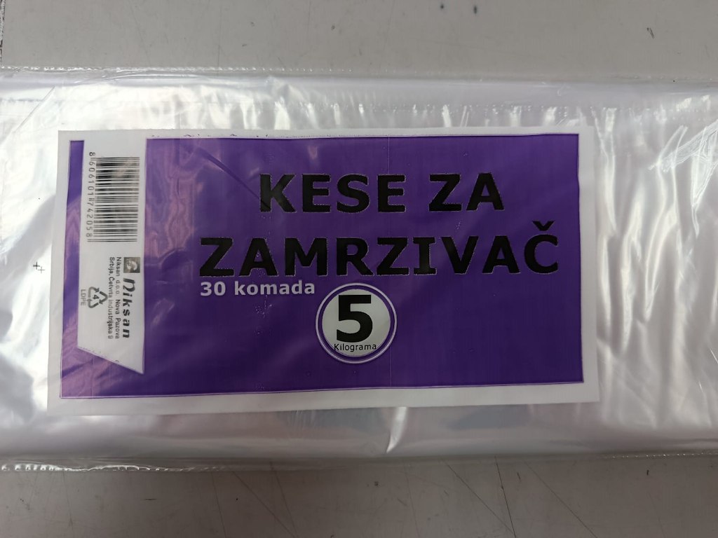 Kese za zamrzivač 5kg glatka