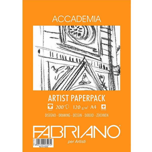 Fabriano Papir Drawing Accademia 21×29.7/200L 120g 50814120