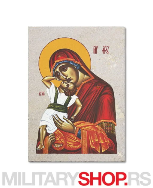 Bogorodica sa Hristom ikona na kamenu
