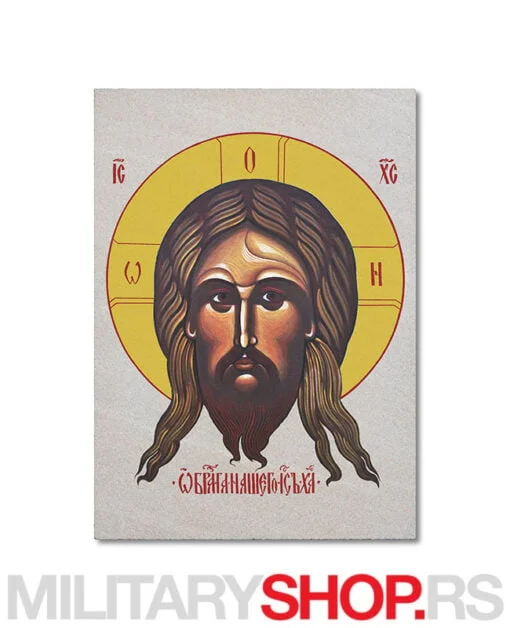 Nerukotvoreni obraz Hristov ikona na kamenu