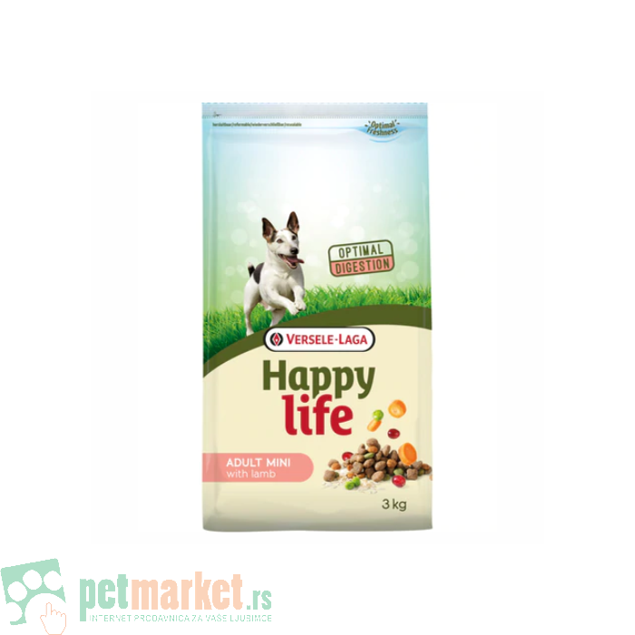 Happy Life: Hrana za odrasle pse malih rasa Adult Mini, 3 kg