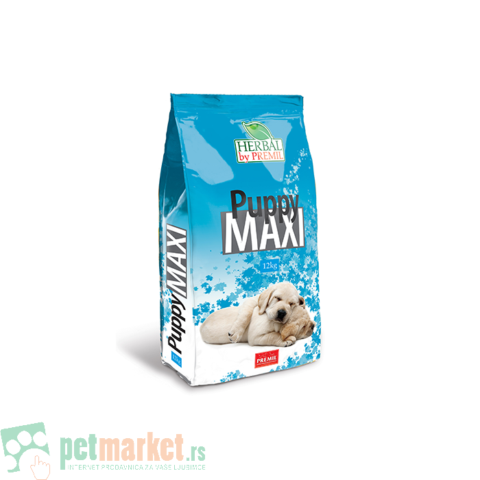 Herbal by Premil: Hrana za štence velikih rasa Maxi Puppy, 12 kg