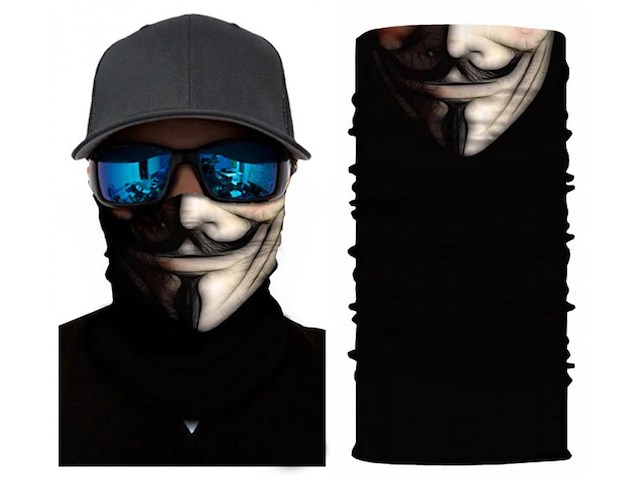 Bandana Marama V For Vendetta Potkapa Maska Model 1