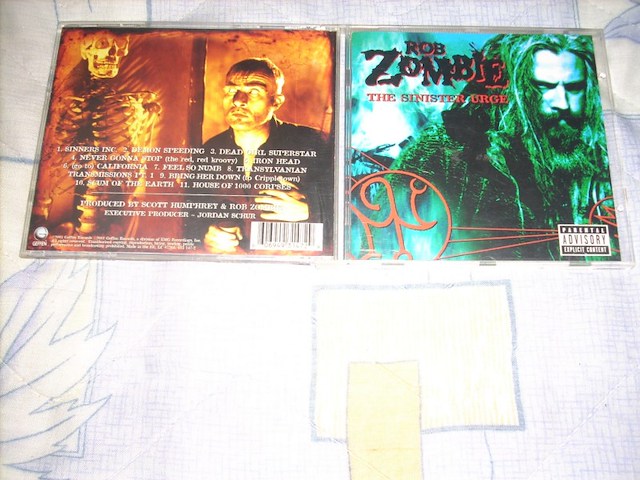 Rob Zombie ‎– The Sinister Urge CD Geffen EU 2001.