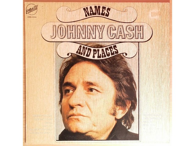 LP JOHNNY CASH - Names And Places (1977) Holland, NOVA