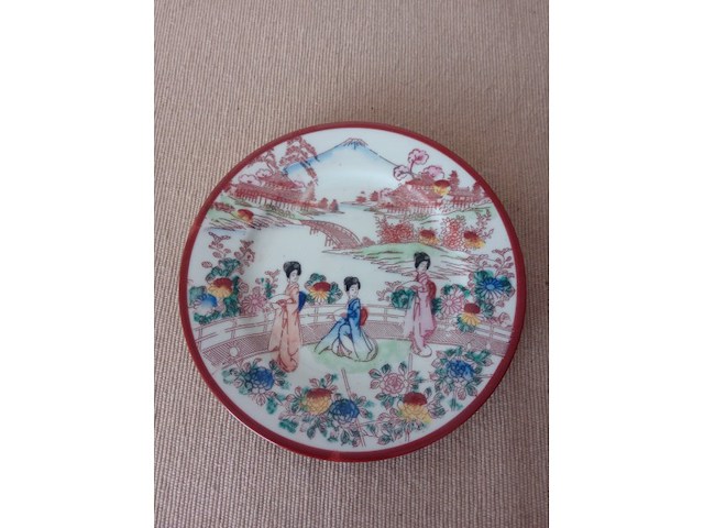 Tanjir Japanski od Porcelana Ručno Bojen in 1930-ih
