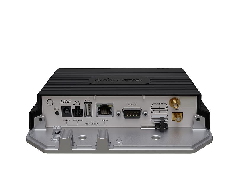 MikroTik LtAP LR8 LTE kit VPN ruter LoRa 863-870MHz + LTE sa 3 SIM do 150Mb/s + 2 miniPCIe + 802.11n WiFi N300Mb/s High Power 400mW + LAN 10/100/1000Mb/s PoE + GPS + USB, outdoor IP54, 128MB RAM, ...