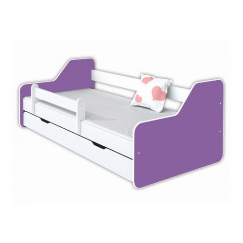 Krevet sa fiokom i dušekom 160x80 Dione Ljubičasta