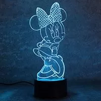 Noćna LED Lampa 3D Minnie Mouse