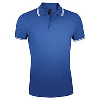 Polo majica za muškarce veličina 3XL Sols Pasadena Royal Blue/White 00577