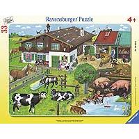 Ravensburger puzzle 33 dela - Porodice životinja 06618