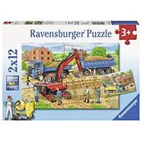 Ravensburger puzzle Dečije puzle - 2x12 - Busy Construction Site 2x12 delova RA07589